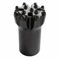 China T45 89mm Flat Face Ballistic Button Bit Tungsten Carbide Soft Medium Rock Drilling for sale