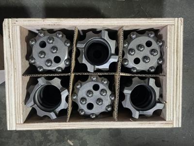 China T45 76mm Threaded Retrac Button Bit Rock Drilling Mining Tool for Quarrying Tunneling & Construction Operations for sale