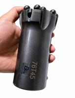 China T38 76mm Flat Face Normal Body Dome Button Drill Bit Tungsten Carbide Rock Drilling for sale