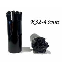 China R32 43mm Dome Button Bit Standard Body Threaded Rock Drilling Carbide Button Drill Bit for sale