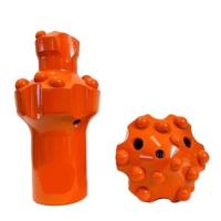 China R32 76mm Reaming Button Bit Heavy Duty Threaded Rock Drill Bit for Mining Tunneling Quarrying for sale