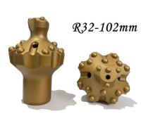 China R32 102mm Dome Reaming Button Bit 4 Inch Threaded Rock Drill Bit for Mining Tunneling for sale