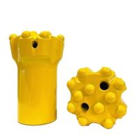 China R32 76mm Flat Face Standard Body Dome Button Bit for Mining Tunneling Quarrying for sale