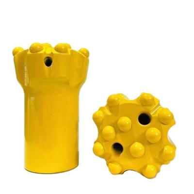 China R32 76mm Flat Face Standard Body Dome Button Bit for Mining Tunneling Quarrying for sale