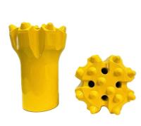 China T45 102mm Flat Face Standard Body Ballistic Button Bit for Rock Drilling for sale