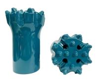 China T51 102mm Flat Face Standard Body Ballistic Button Bit Threaded Rock Drill for sale