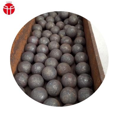 China Dia 125mm Steel Forged Balls Low Breakage Rate Steel Grinding Media For Semi Autogenous Mill for sale
