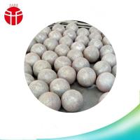 China 60mm 80mm Forged Steel Balls 100mm 58HRC Black Metal Ball for sale