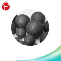 China 60mm 80mm Forged Steel Balls 100mm 58HRC Black Metal Ball for sale