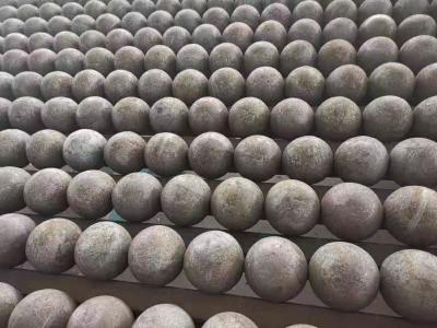China 50HRC Carbon Steel Cast Iron Grinding Balls , Forged Round Steel Ball for sale