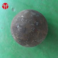China Bauxite Material Round Steel Balls 62HRC Forged Steel Bearing Ball for sale