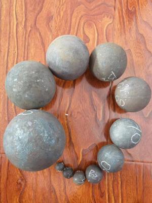 China 20-150mm Polishing Forged Grinding Balls HRC55 Impact Value ≥12J/Cm2 for sale