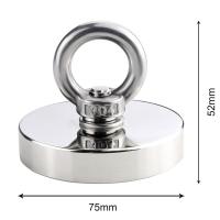 China Composite NdFeB Magnet Fishing Neodymium Hook Magnets Search Magnet for Industrial for sale