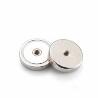 China D90*h18-M10 D3.54 inch*h0.71 inch Rare Earth Neodymium Disc Magnet with Countersunk Hole for sale