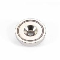 China D90*h18-M10 D3.54 inch*h0.71 inch Rare Earth Neodymium Disc Magnet with Countersunk Hole for sale