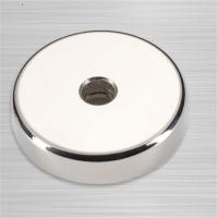 China D90*h18-M10 D3.54 inch*h0.71 inch Rare Earth Neodymium Disc Magnet with Countersunk Hole for sale