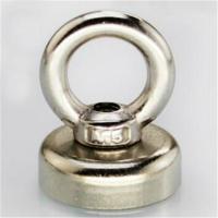 China 160KG Pull Force Fishing Magnet with Ropes and Eyebolt Industrial Magnet NdFeB Material for sale