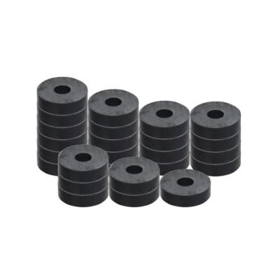 China Wind Generators Customized Magnetic Large Ring Round Black Ferrite Magnet For Speaker for sale