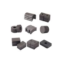 China Customized Permanent Ferrite Magnet with Axial and Radial Magnetization Direction for sale