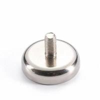 China Composite NdFeB Magnet N52 Neodymium Round Magnet with External Screw Ring for sale