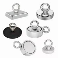 China Permanent Neodymium Fishing Magnets D90*h18-M10 D3.54 inch*h0.71 inch for Strong Hold for sale