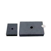 China Unique Design Rectangle Ferrite Magnets with Hole Customized and ISO9001 2008 Certified for sale