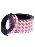 China Customized Size Magnet Strip Flexible Rubber Black Magnetic Tape for Magnetic Materials for sale