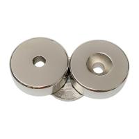 China Permanent Magnetism LFYGY Brande Rare Earth Neodymium Disc Magnet with Countersunk Hole for sale