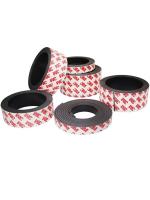 China Customized Size Magnet Strip Flexible Rubber Black Magnetic Tape for Magnetic Materials for sale