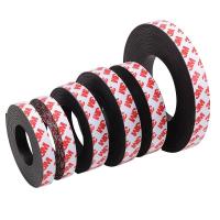 China Customized Size Magnet Strip Flexible Rubber Black Magnetic Tape for Magnetic Materials for sale