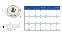 China Customized D16 D25 D48 Pot Shape Strong Cup Magnet with Countersunk Hole Base Magnet for sale