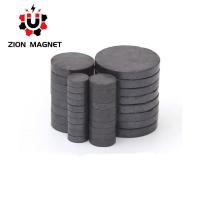China Customized Acceptable Strong Magnetic Disc Ferrite Magnet for Speakers for sale