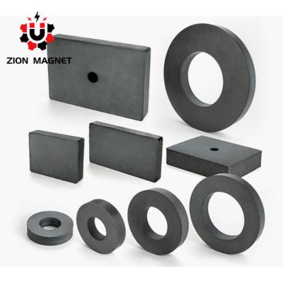 China Ferrite Magnets Y35 Y40 Y30 Grade C1 to C11 HF for Speaker and Industrial Applications for sale