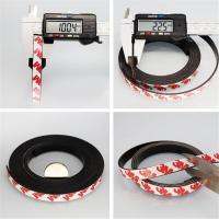 China Eco-friendly 3M Magnetic Rubber Magnet Flexible Magnetic Strip with Self Adhesive Sheets for sale