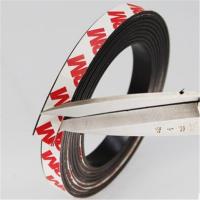 China Eco-friendly 3M Magnetic Rubber Magnet Flexible Magnetic Strip with Self Adhesive Sheets for sale