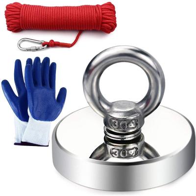 China NdFeB Composite Fishing Monopole Neodymium Magnet with Pulling Force of ≤500LBS 226kg for sale