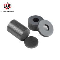 China Ferrite Disc Magnet for Radial Magnetization and Axial Magnetization Direction for sale