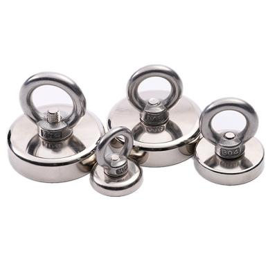 China Super Strong and Powerful Fishing Hooks Magnet with Eyebolt Permanent Composite NdFeB for sale
