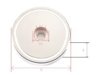 China High Temperature Resistant Disc Super Strong Fishing Neodymium Magnetic Pot Magnets for sale