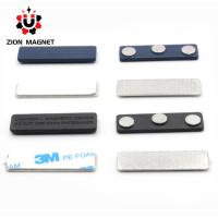 China Decoiling Processing Service Custom Blank Magnet Badge 3M Base with Stronger Magnetic for sale