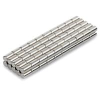 China Small Fridge Magnet Cylinder Neodymium Disc Magnet with N35 N40 Rotors Coating Nickel for sale
