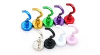 China 500LBS Pulling Force Permanent Neodymium Magnet Hook with Heavy-Duty Metallic Luster for sale