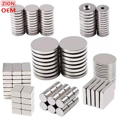 China Super Strong N35/N52 Grade Round Neodymium Magnet Disc for Industrial Applications for sale
