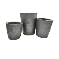 China Customized Bottom Diameter High Pure Clay Graphite Crucible for Small Casting Alchemy for sale