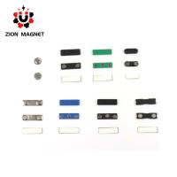 China Custom Magnet Name Pin Badge Super Strong Metal Magnetic Name Badge Magnet for sale