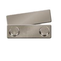 China Metal Name Badge Magnetic Pins Customized Name Badges Tag Tolerance about /-0.01-0.05mm Permanent for sale
