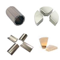 China Nickel-cu-nickel Coating Neodymium Arc Magnet for Brushless DC Motor Stator Rotor for sale