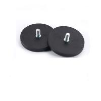 China Customized Sizes NdFeB Magnet Rubber Coated Pot Magnet with Pulling Force ≤500LBS 226kg for sale