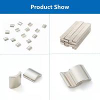 China Permanent Magnet for Motor Welding Service Customized Size NdFeB Arc Magnets for sale