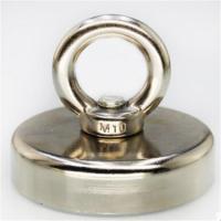 China Industrial Magnet Strong Fishing Magnet With Eyebolt and Rope for Magnet Applications for sale